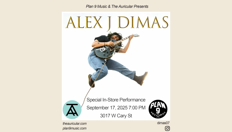 The Auricular Presents Alex J Dimas At Plan 9 Music, September 17th ...